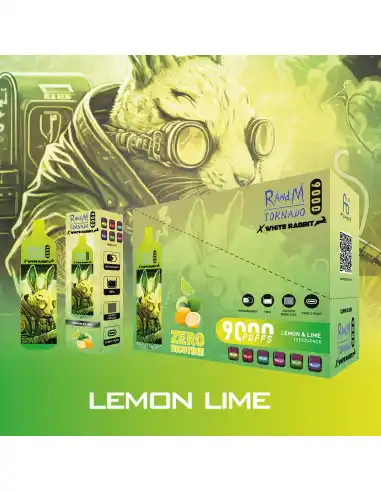 Lemon Lime – RandM TORNADO & White Rabbit – 9000 puffs - Premium vape ...